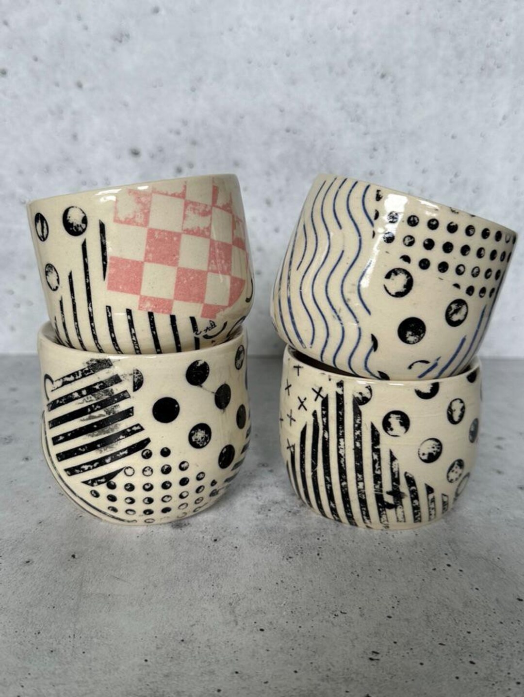 Patchwork Spirit Cups - Etsy