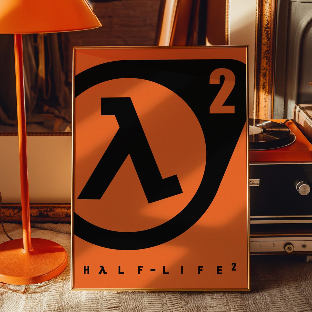 Half-life 2 Poster, Gaming Room Poster, Gaming Wall Poster, Half Life ...