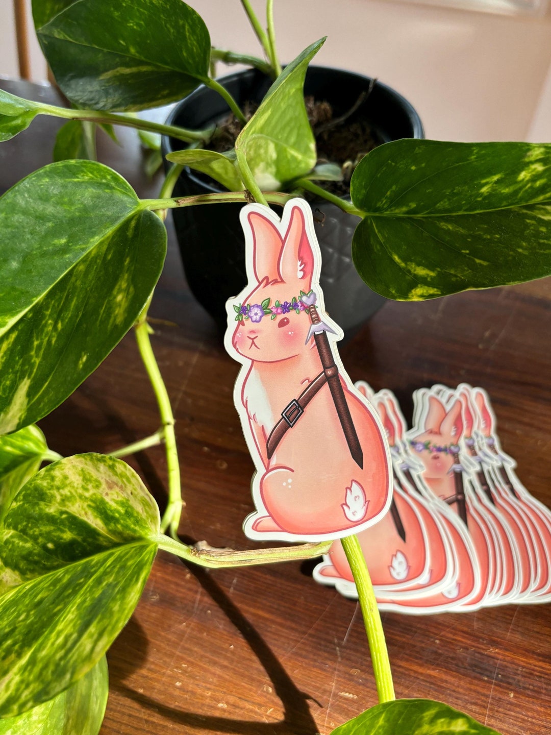 Sword Bunny Sticker | Rabbit Sticker, Zelda Sticker, Dnd Sticker ...
