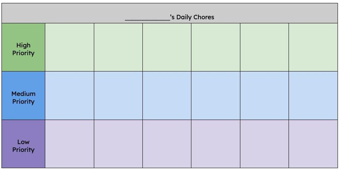 Audhd Picture Chore Chart for Adults - Etsy