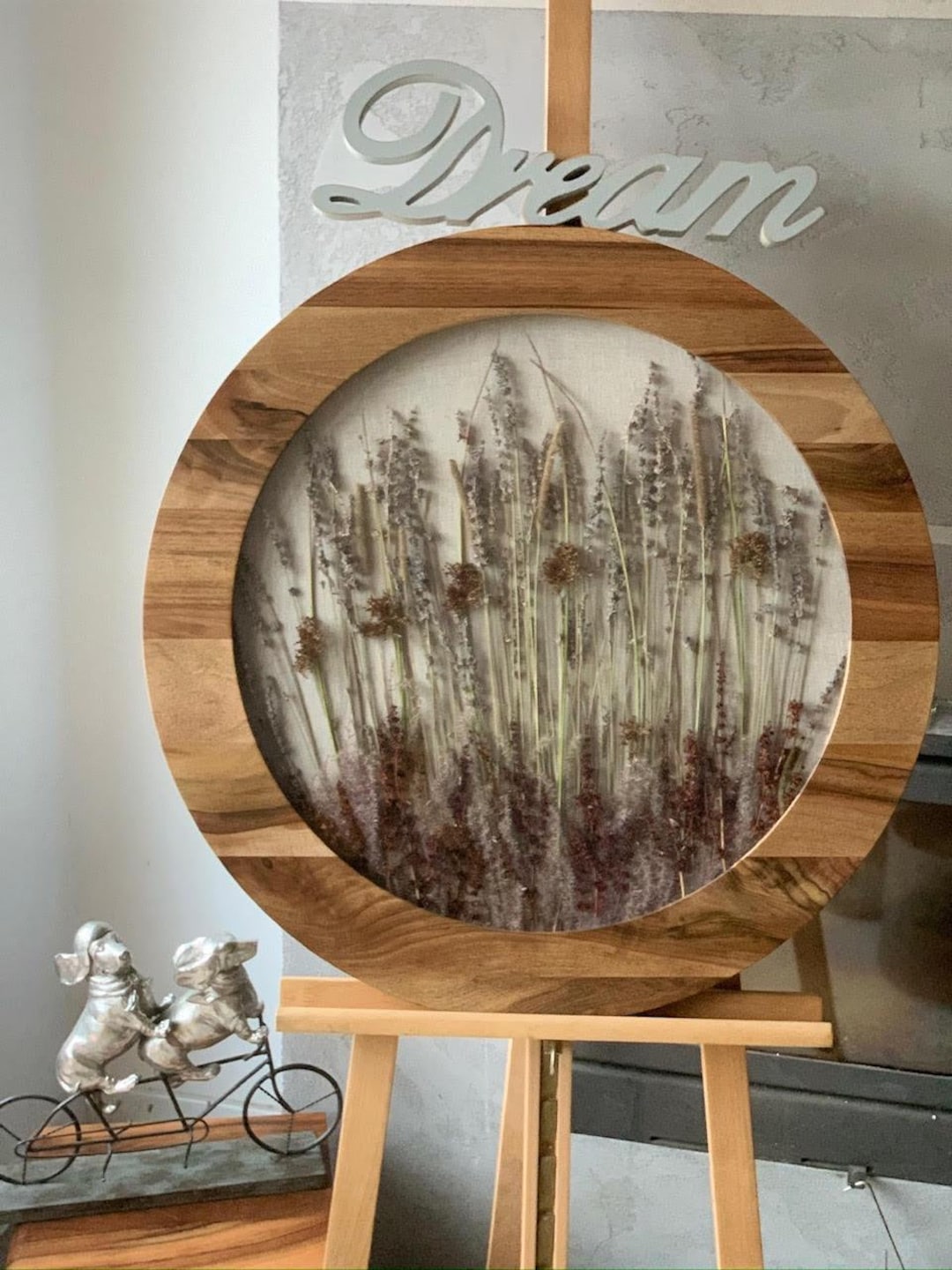 Large 3D Picture, Made to Order, Pressed Flowe, Round Decor,flower ...