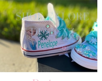 Frozen Low Top Converse, Any Custom Design - Etsy