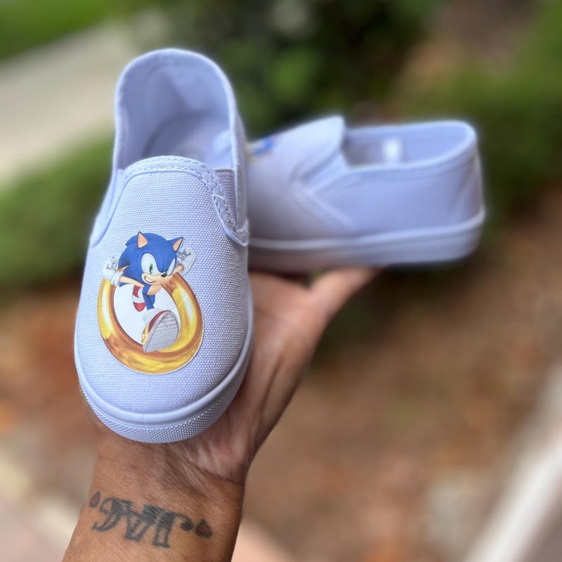Sonic the Hedgehog Shoes - Etsy