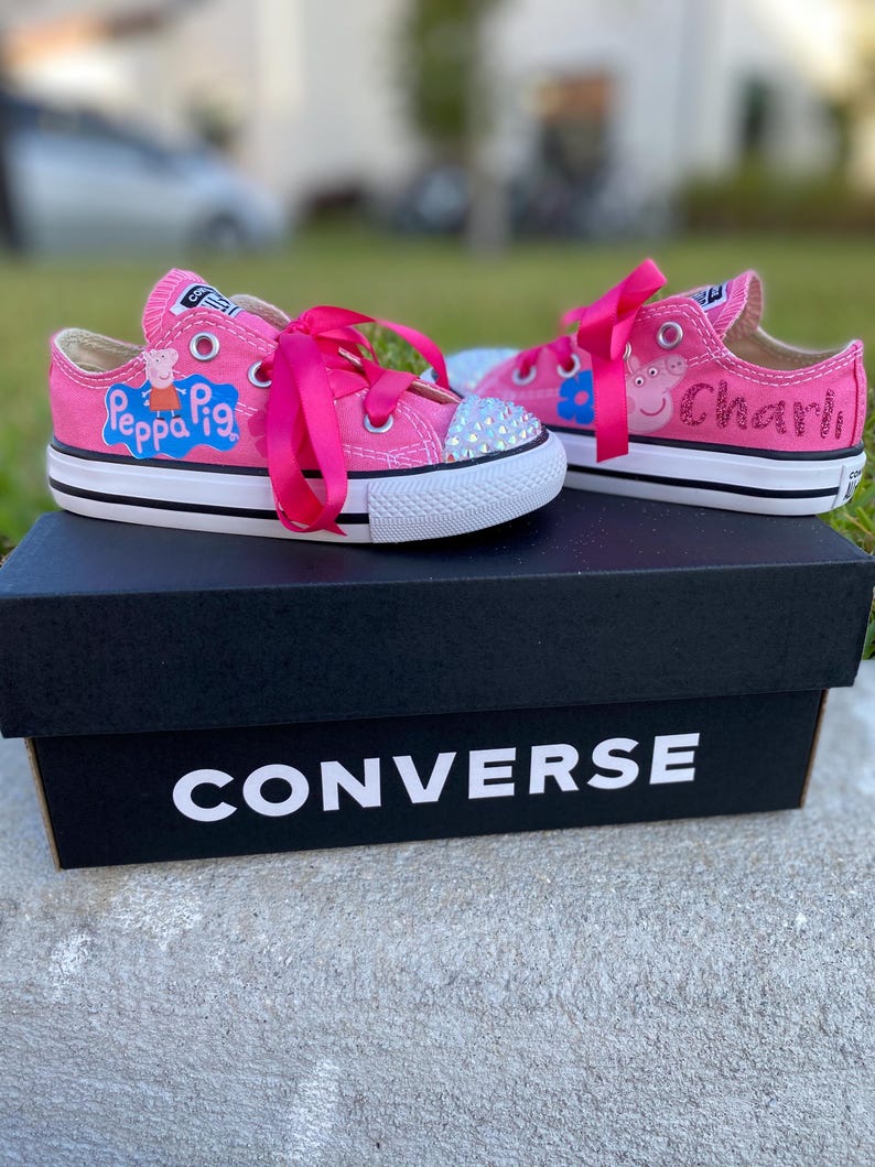 Peppa Pig Converse, Elsa Converse,, Any Custom Design - Etsy