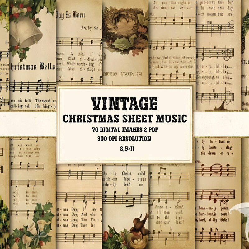 Christmas Sheet Music - Etsy