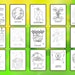 Loteria Card Game Coloring Pages Set, El Corazon Design, Mexican Bingo ...