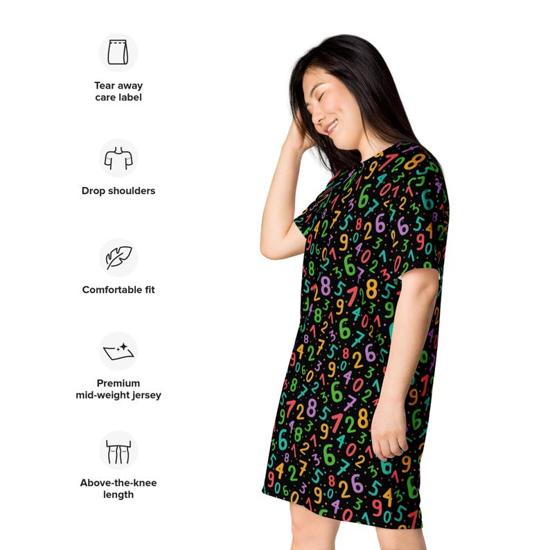 Math Numbers Teacher Dress for Kindergarten Preschool Elementary Math ...