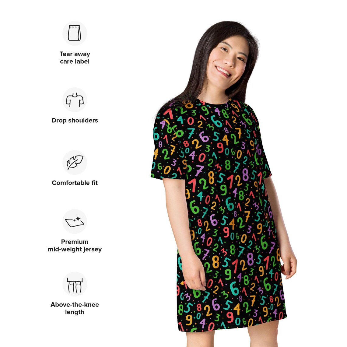 Math Numbers Teacher Dress for Kindergarten Preschool Elementary Math ...