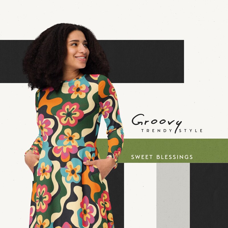 Groovy Dress - Etsy