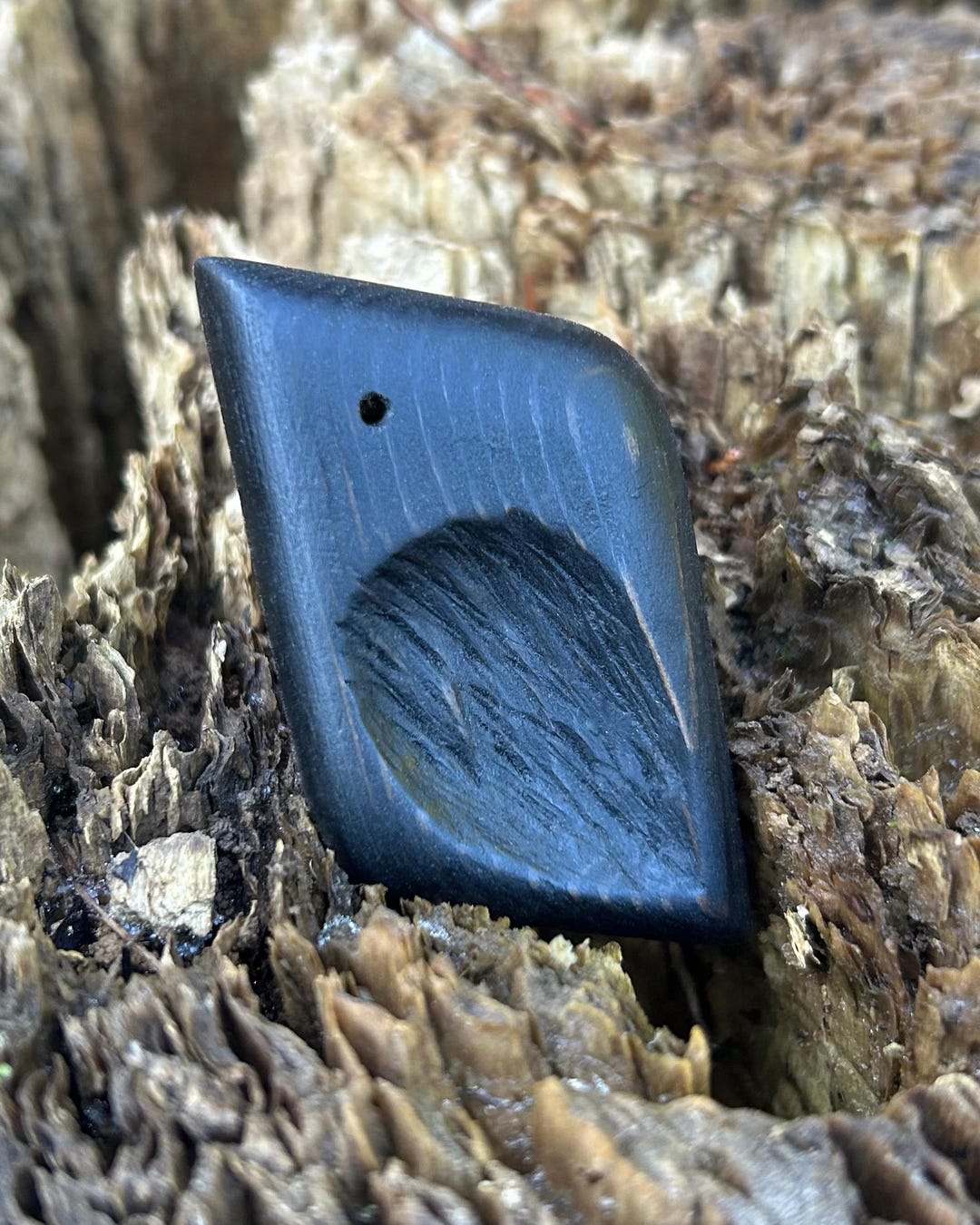 Crow Fidget Toy | Carved Feather Detail - Etsy