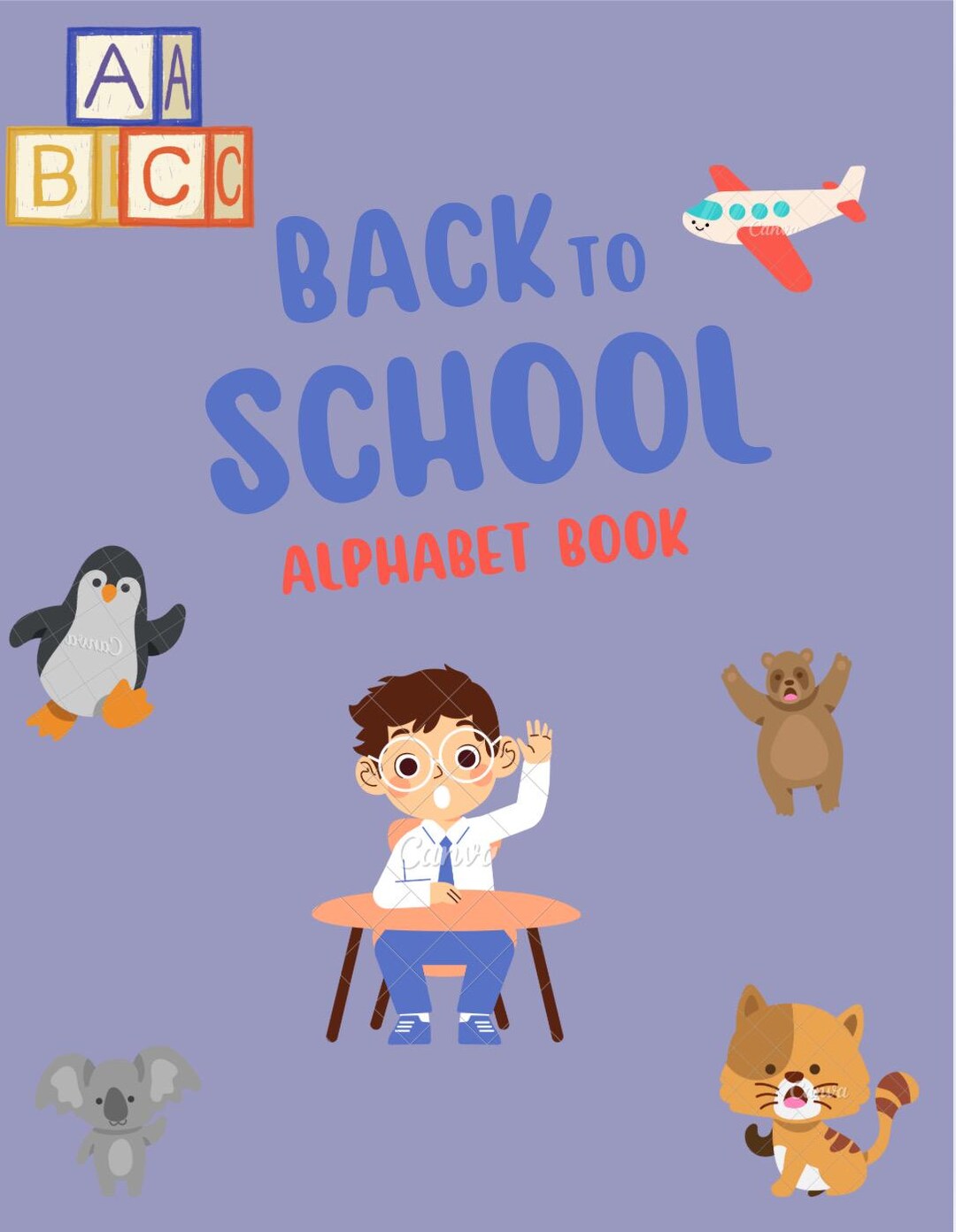 Back to School Alphabet Book - Etsy