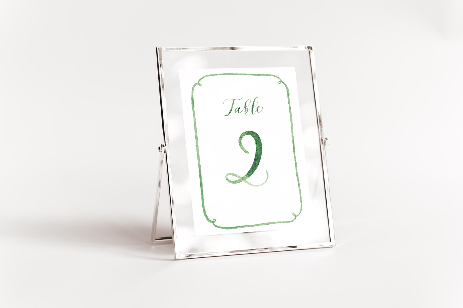 Elegant Watercolor Wedding Table Numbers - Instant Download - Etsy