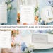 Blue Watercolor Bar Menu - Instant Download Template for Weddings or ...