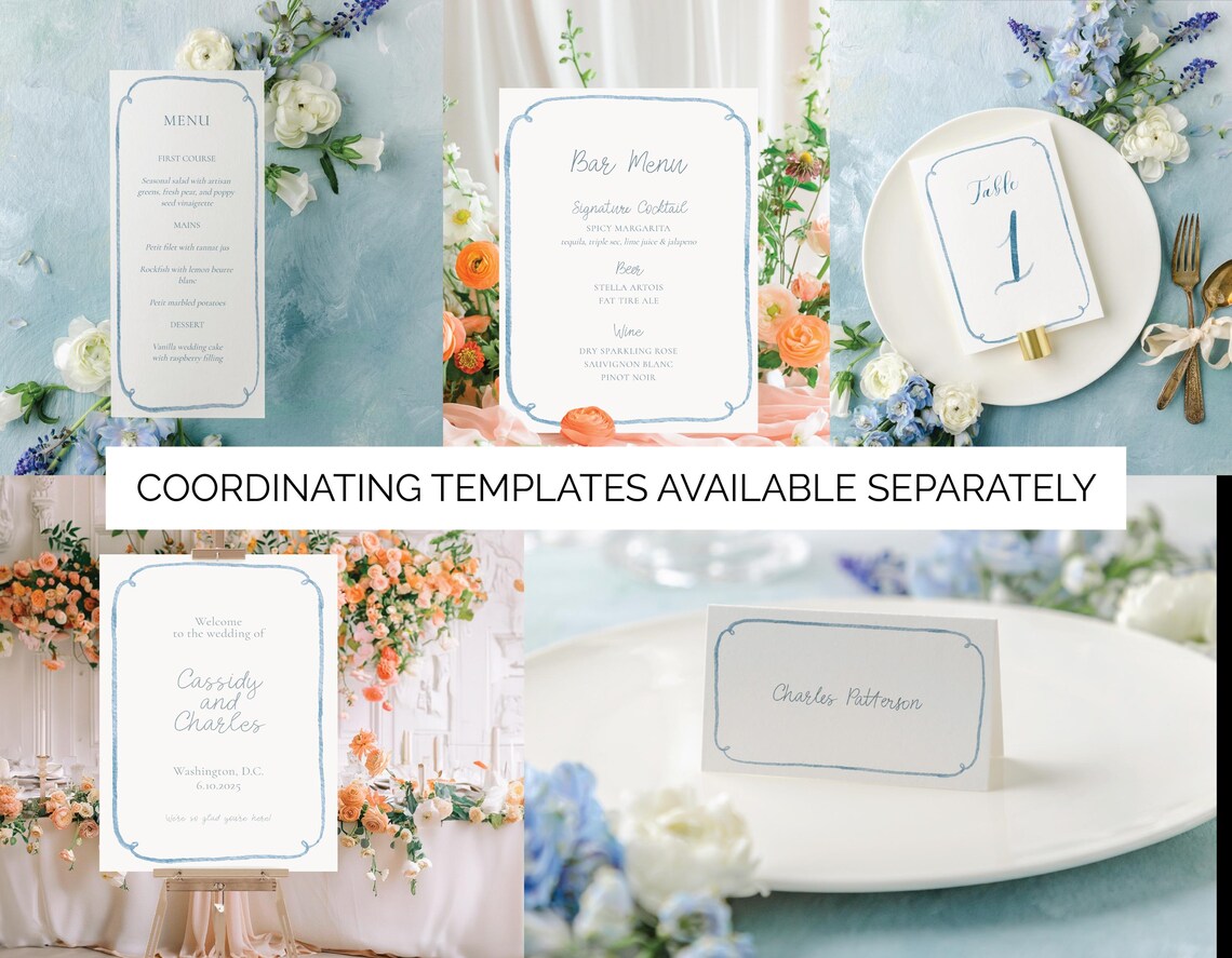 Printable Watercolor Table Numbers Set - Etsy