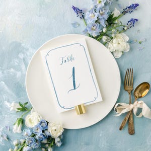 Printable Watercolor Table Numbers Set - Etsy