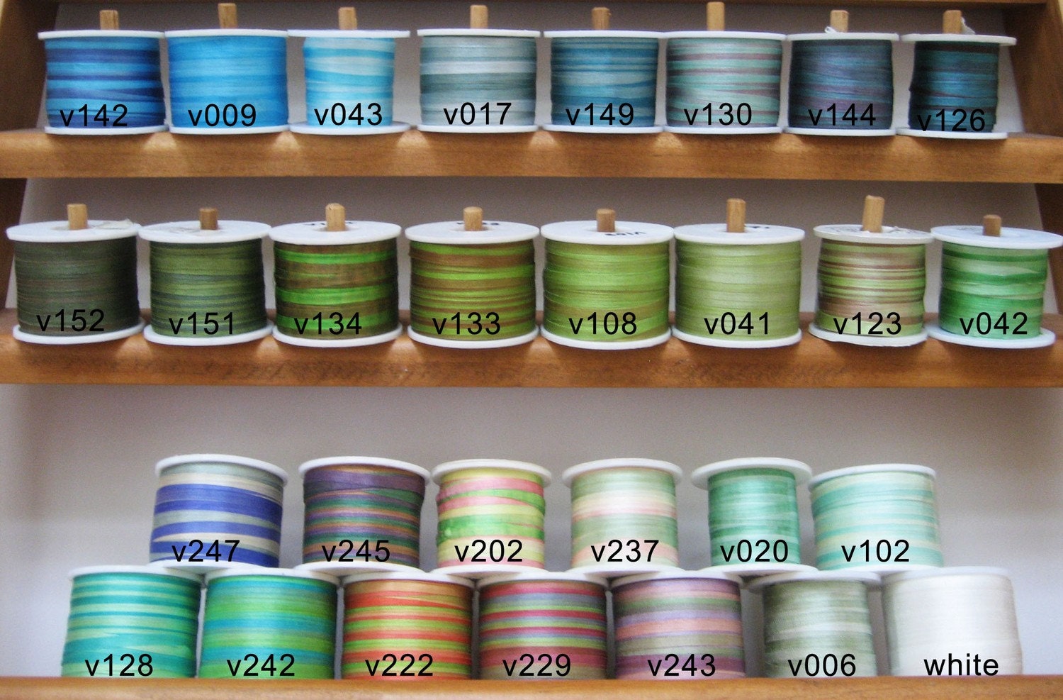 Your Choice 10 Metres of 3.5mm Variegated Silk Ribbon | Etsy