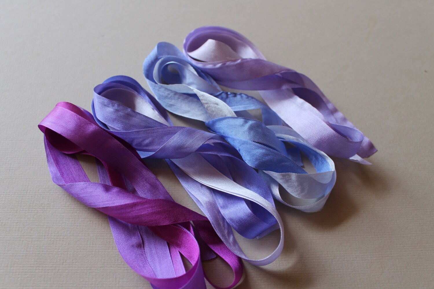 Iris Mix 4 Metres of 13mm Silk Ribbon - Etsy