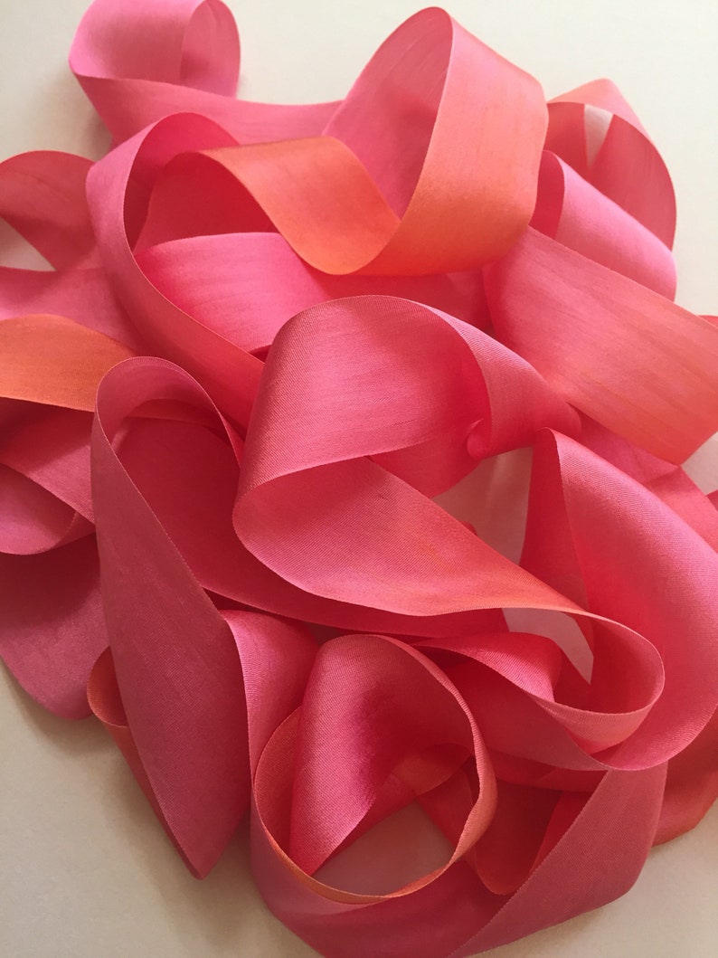 1 Metre of 32mm Variegated Silk Ribbon - Colour V113 - Etsy
