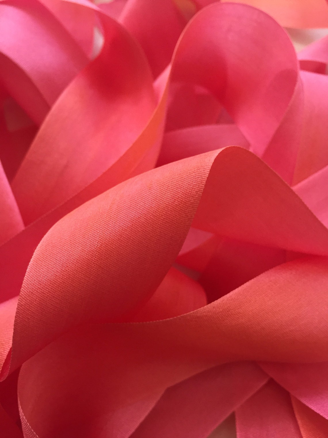 1 Metre of 32mm Variegated Silk Ribbon - Colour V113 - Etsy