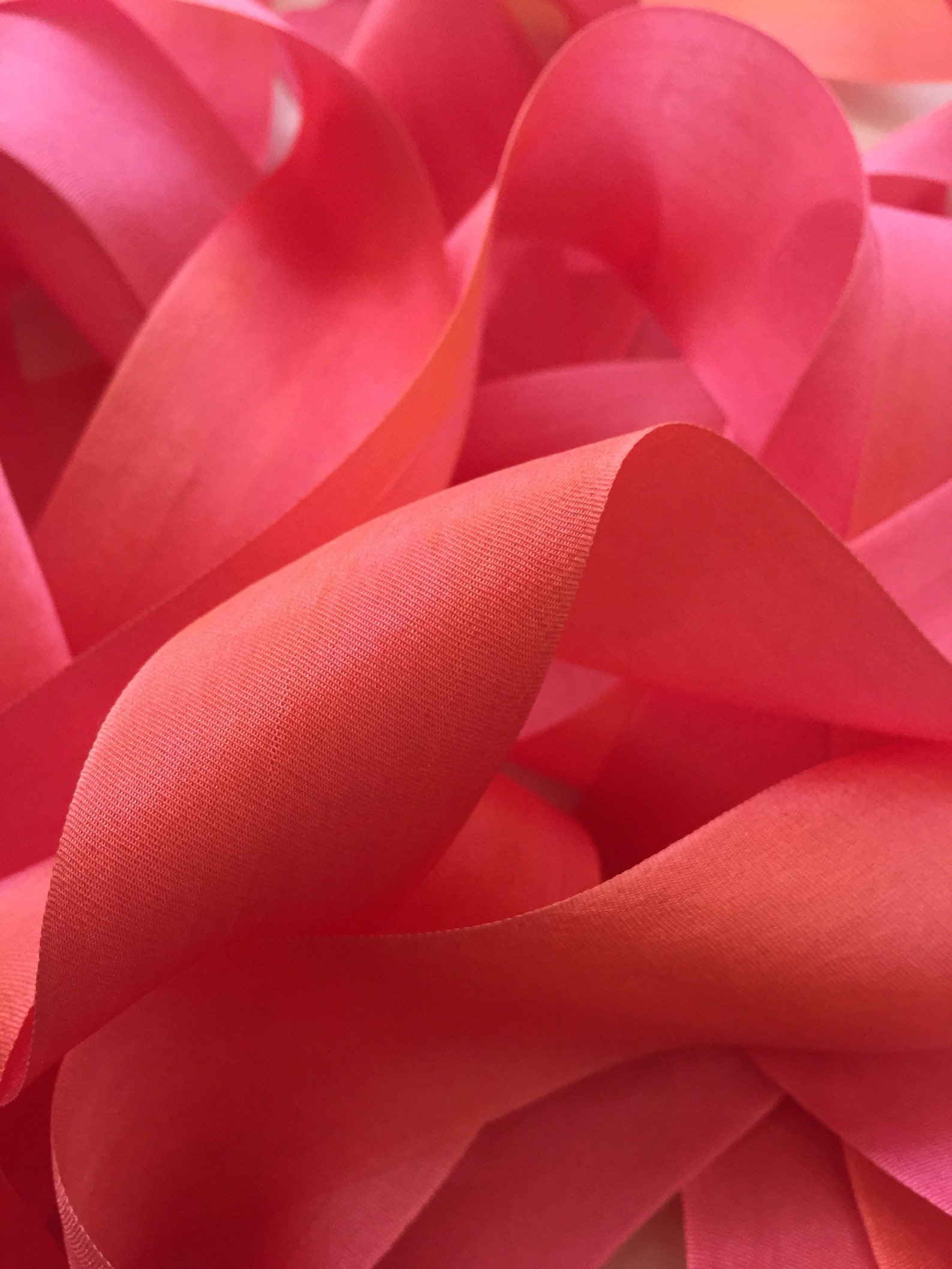 1 Metre of 32mm Variegated Silk Ribbon - Colour V113 - Etsy