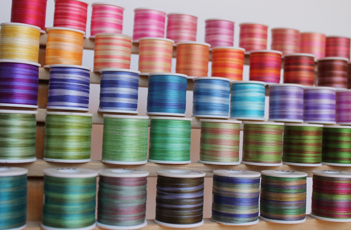 Your Choice 20 Metres of 2mm Variegated Colour Silk Ribbon | Etsy Australia