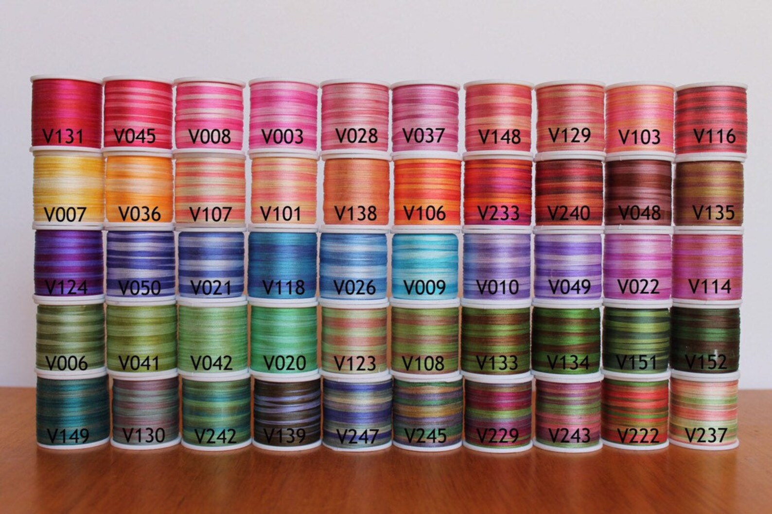 Your Choice 20 Metres of 2mm Variegated Colour Silk Ribbon | Etsy Australia