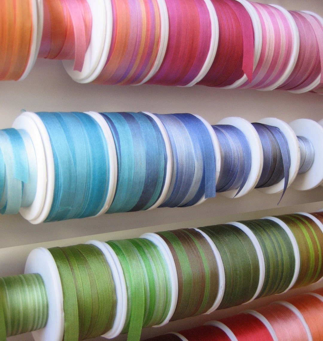Your Choice - 10 Metres of 7mm Variegated Silk Ribbon - Etsy