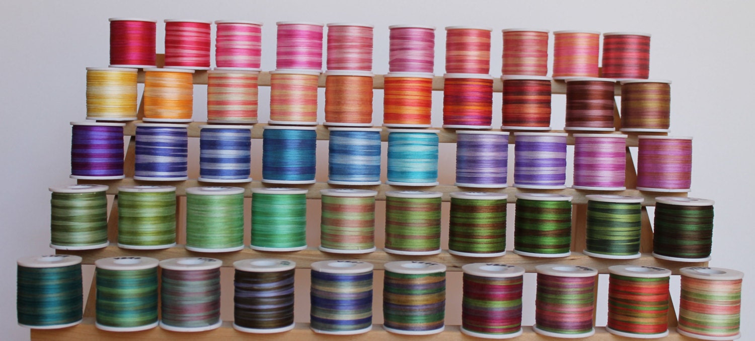 Your Choice 20 Metres of 2mm Variegated Colour Silk Ribbon | Etsy Australia