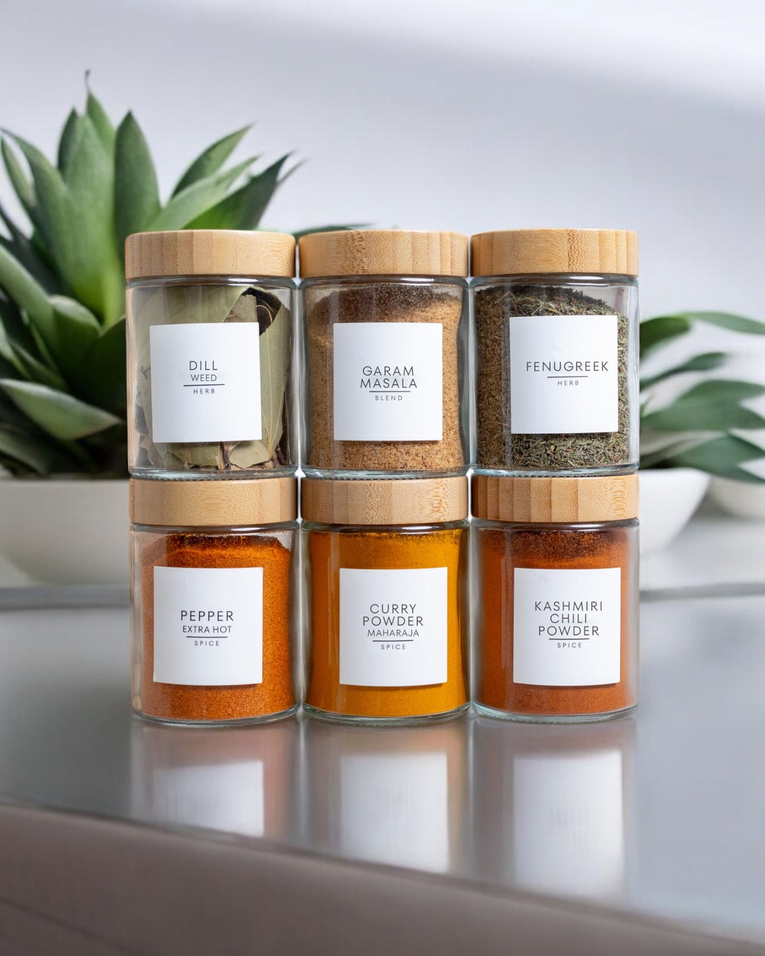 South Asian Spice Labels 312 Pre-printed Labels Including Expiration ...