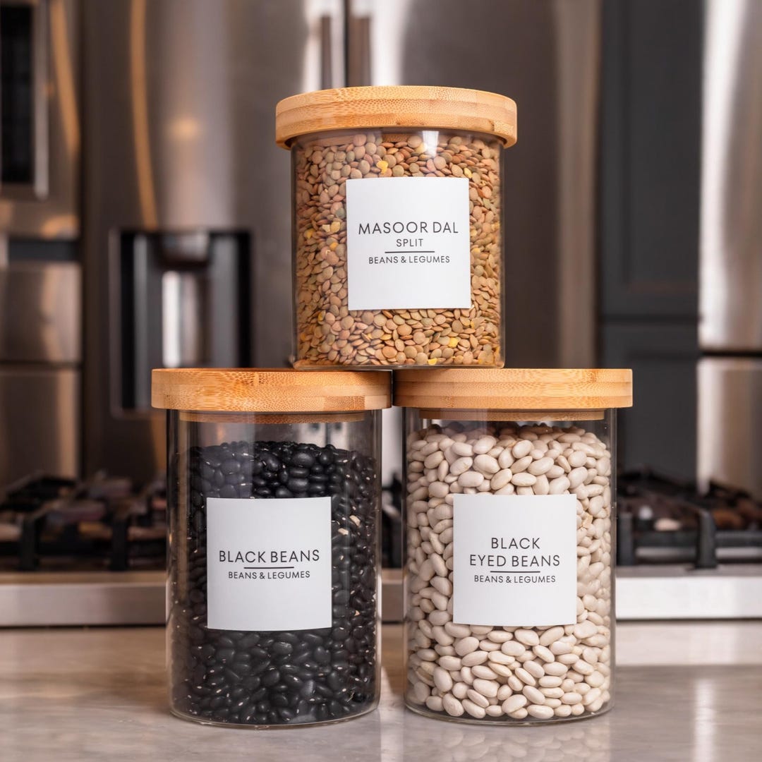 South Asian Pantry Labels Including South Asian Pantry Essentials ...