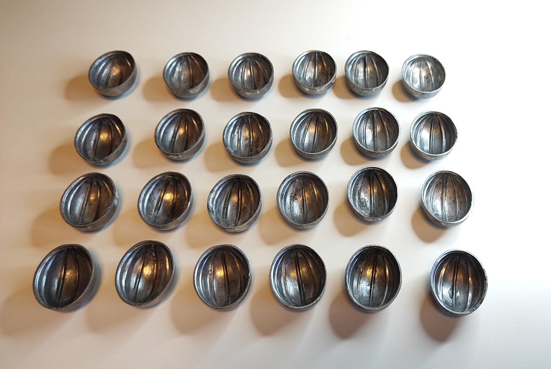 RARE Walnut Baking Molds, 24 Pcs., Vintage Nut Molds, Mini Muffins ...