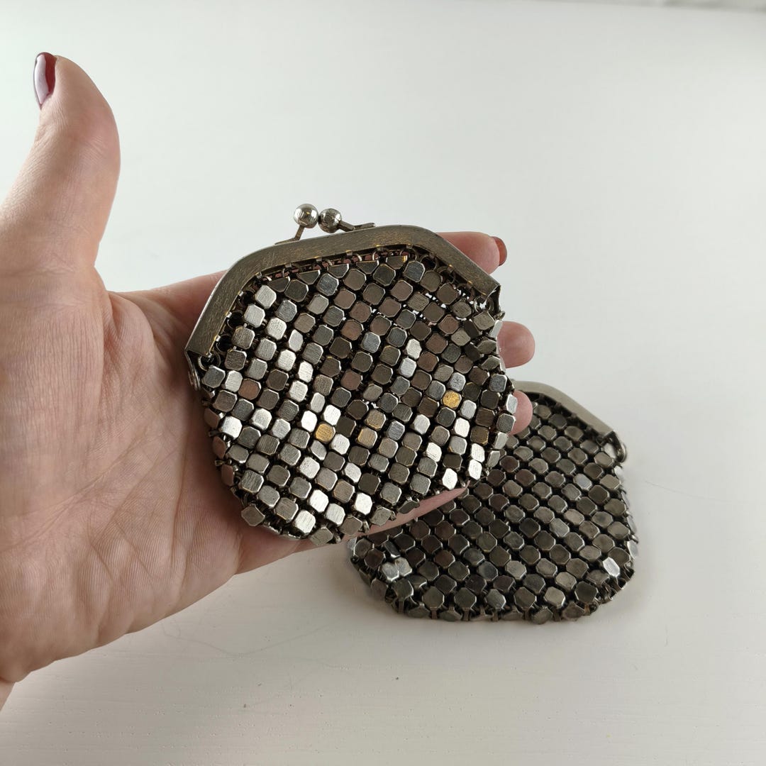 Chainmail Coin Purse, Vintage Mesh Wallet, Vintage Ladies Mesh Coin ...