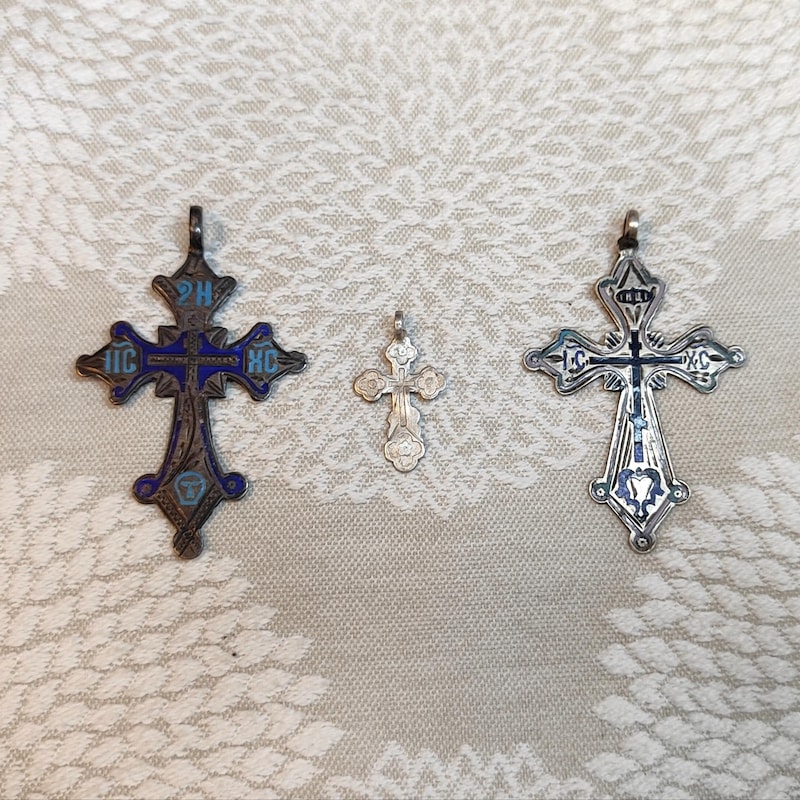 Russian Orthodox Pectoral Cross - Etsy