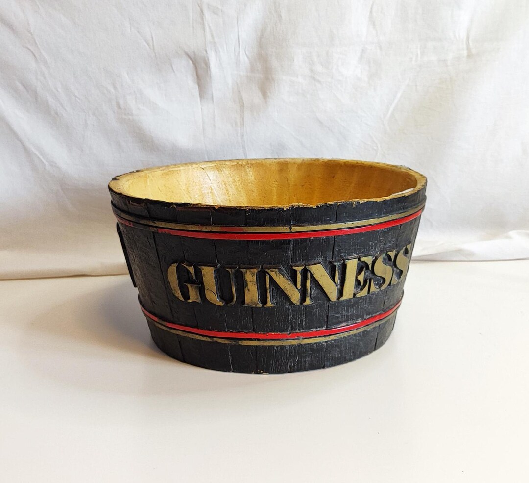 Vintage Ice Bucket Guinness, 1970s Guinness Advertising Ice Bucket ...