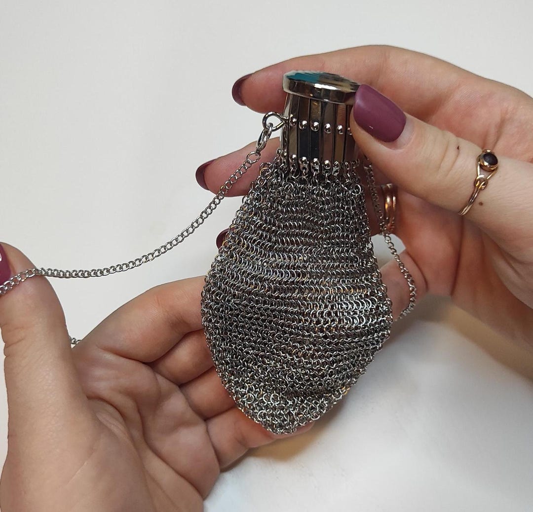 Chainmail Coin Purse, Vintage Mesh Wallet, Vintage Ladies Mesh Coin ...