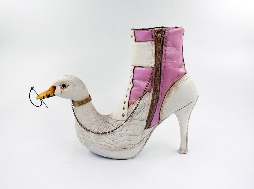 One of a Kind Surrealistic Duck Shoe Sculpture - Etsy