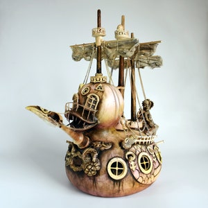 Large Scale Steam Punk Gothic Pirate Duck Ship Pop Surealistic - Etsy