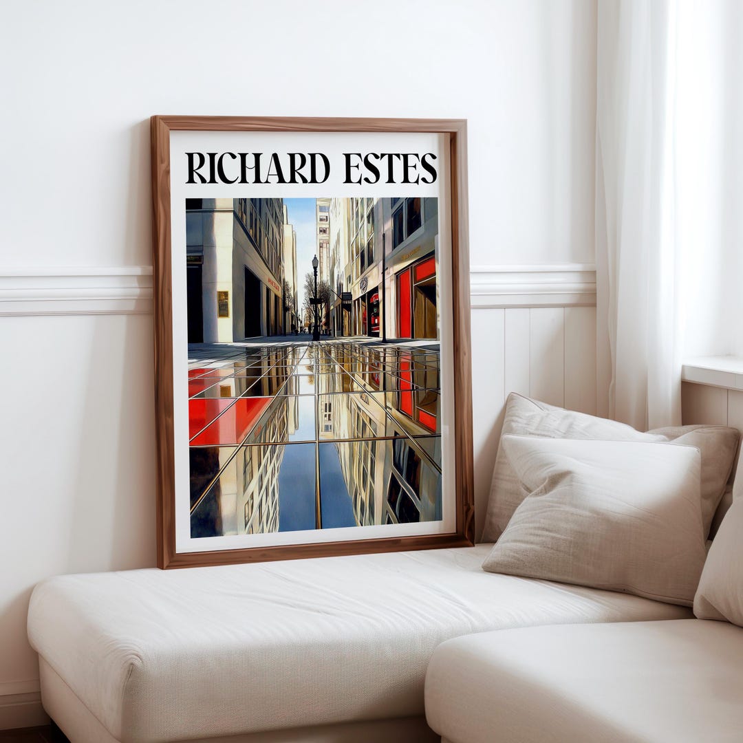 Richard Estes Inspired Art Poster Photorealism Print Photorealism Urban ...