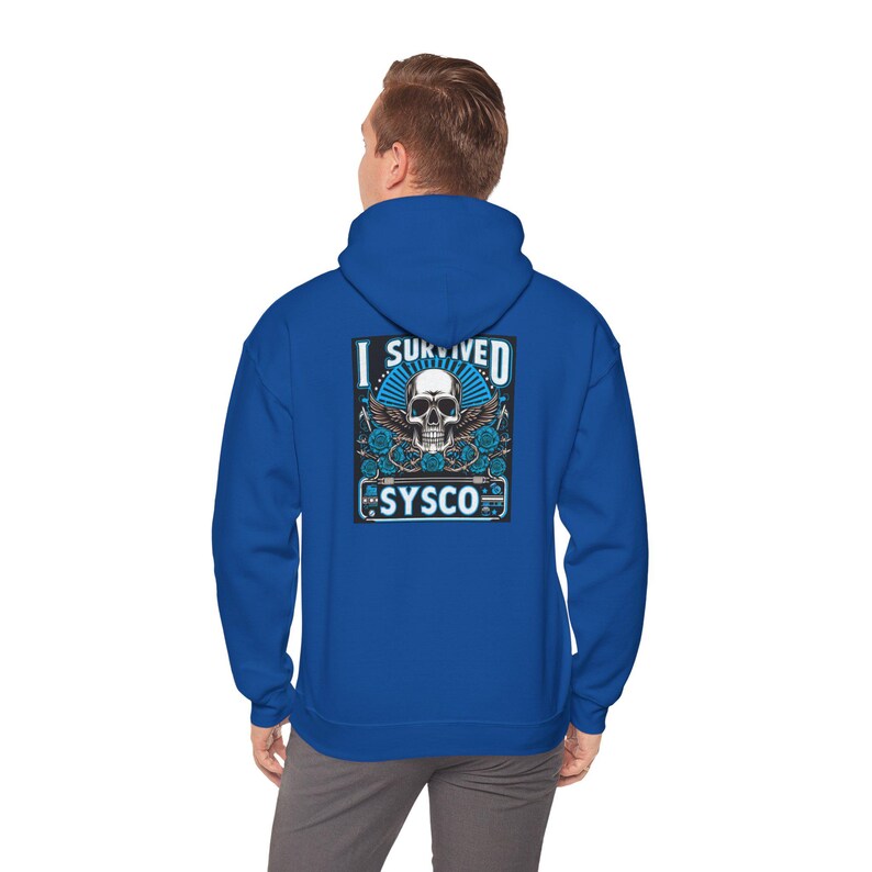 I Survived Sysco Hoodie - Blue - Etsy