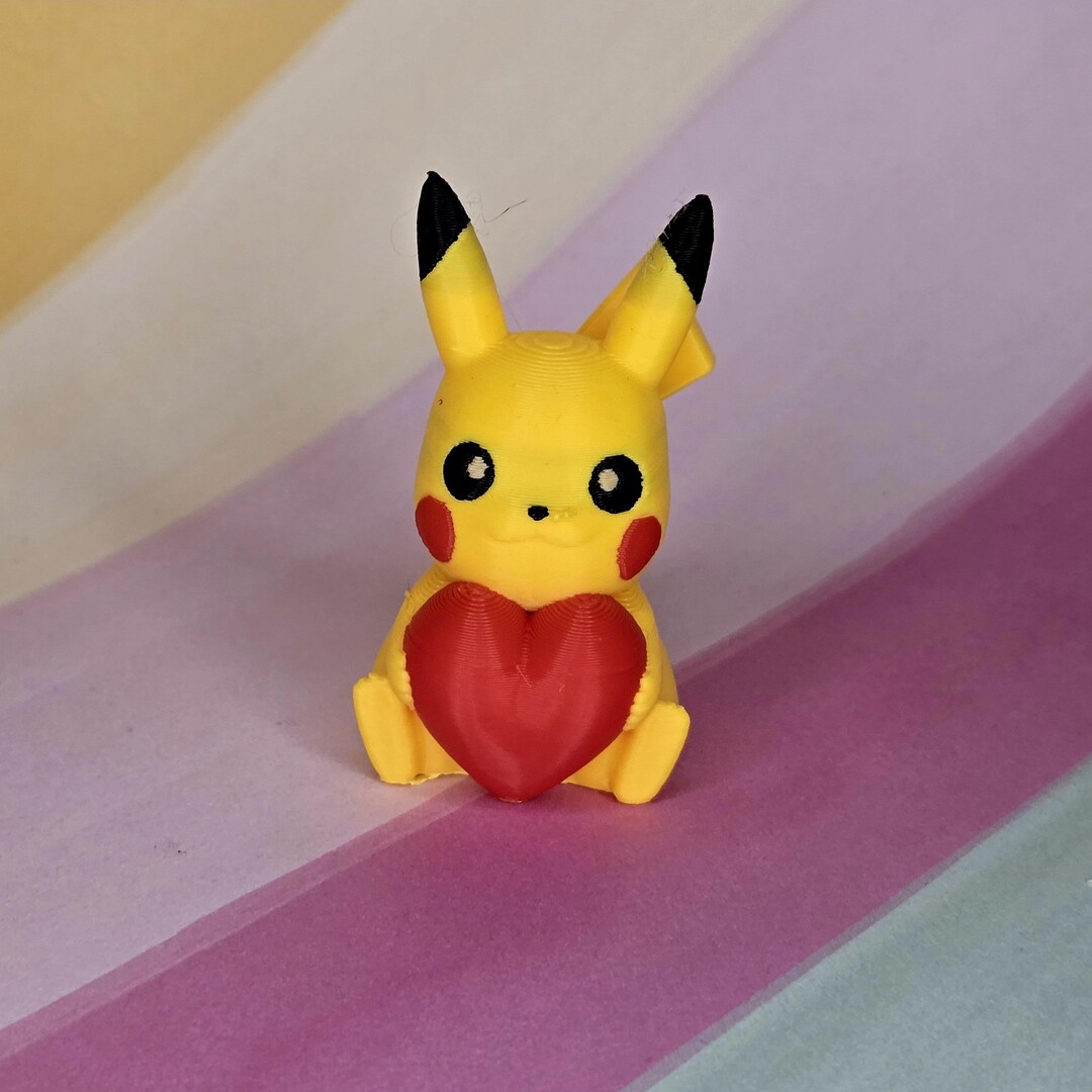 Pikachu, Collectible Decor/gift 3D Print Pokemon W/ Keychain Option and ...