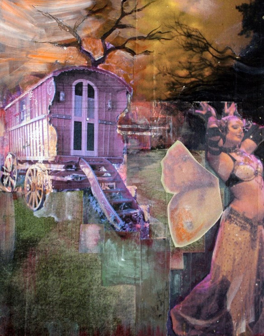 Burlesque, Butterfly, Wings, Caravan, Roma, Vardo, Wagon, Bellydance ...