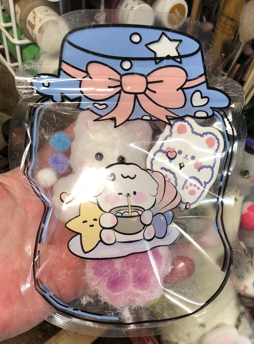 Adorable Squishy Teddy Bear and Free Cat Paw in Cute Packaging - Etsy