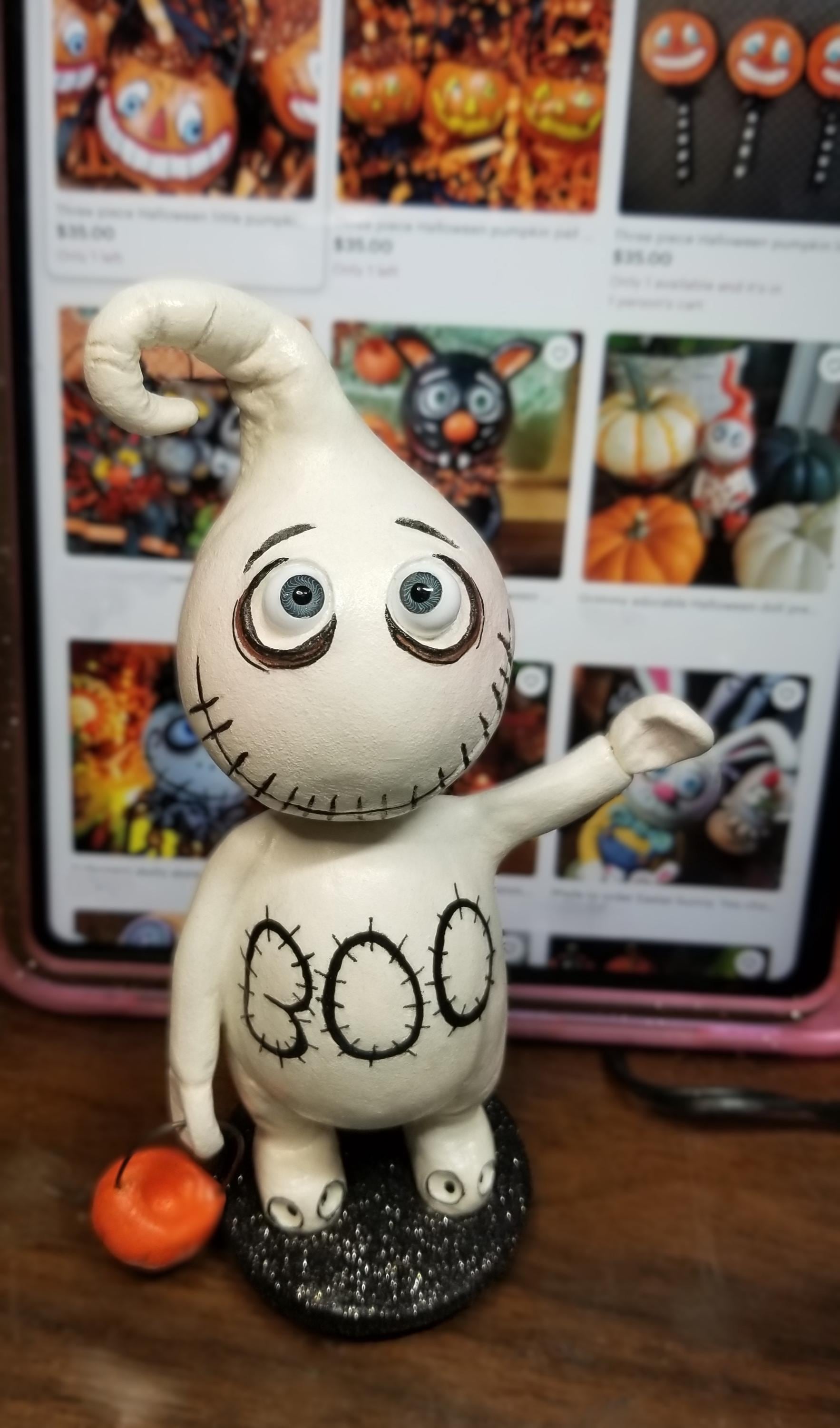 One OOAK Halloween Clay Ghost Doll BOO BOO Made to Order - Etsy