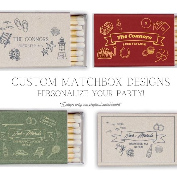 Personalized Matches - Etsy UK