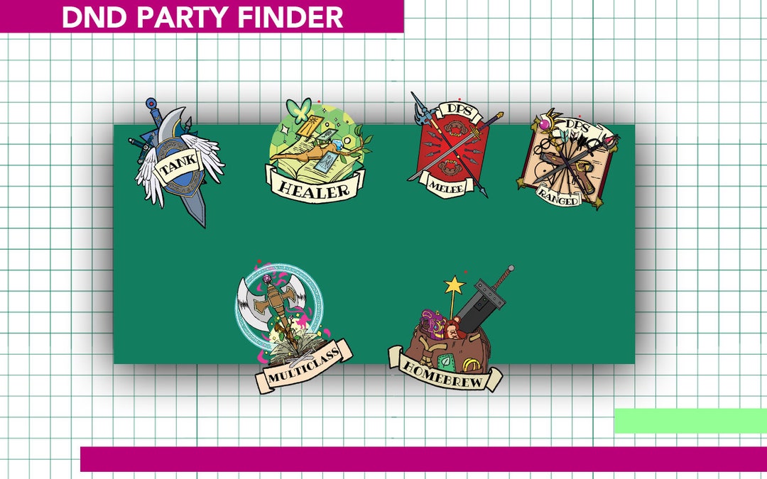 DND Inspired Party Finder Charms - Etsy
