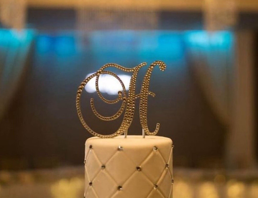Custom Made H Cake Topper Wedding - Etsy