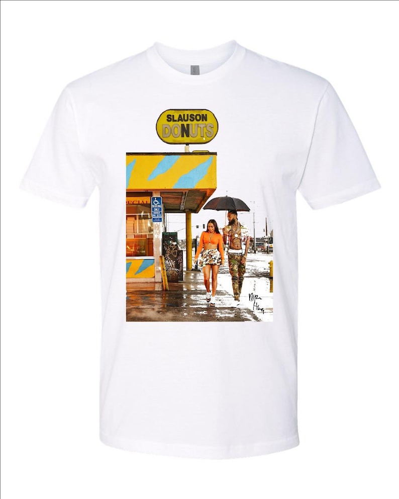 Nipsey Hussle and Lauren London Slauson Donuts T Shirt - Etsy