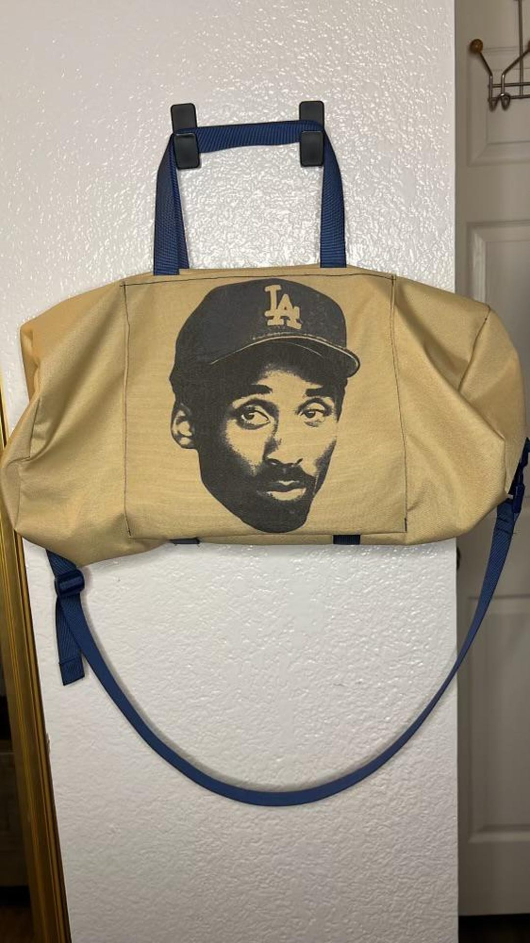 1 of 1 Kobe Bryant LA Dodgers Duffle/gym Bag Custom Made From Scratch ...