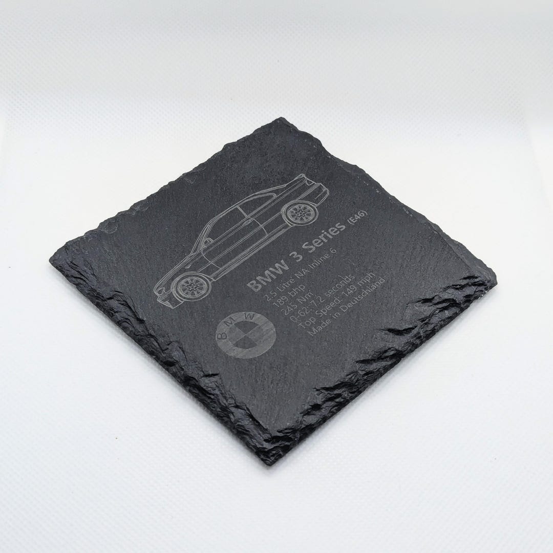 BMW 3 Series E46 Coupé Slate Coaster | German Car Gift - Etsy