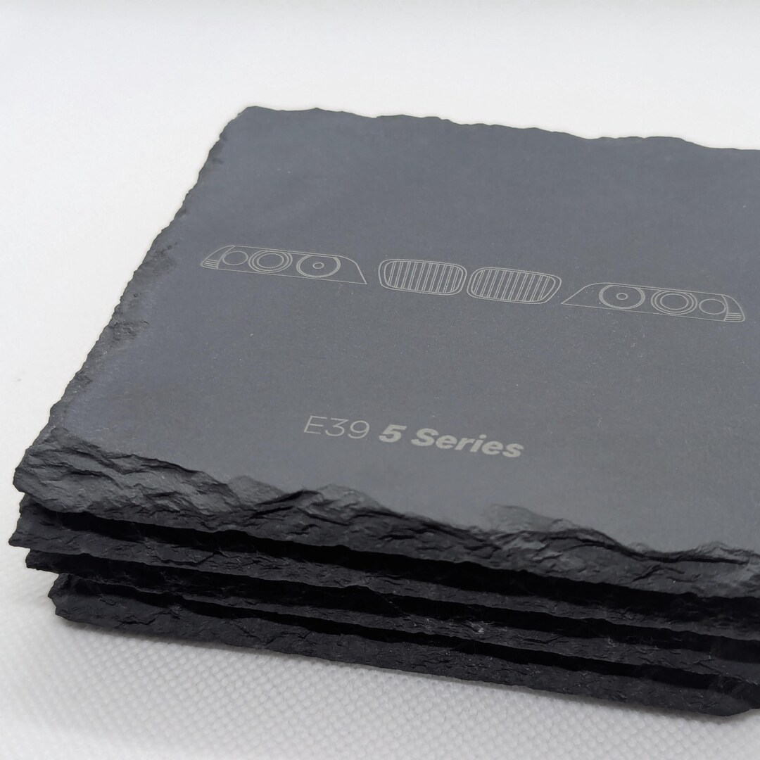BMW Classic 5 Series Slate Coaster 4 Pack | E12 | E28 | E34 | E39 | BMW ...